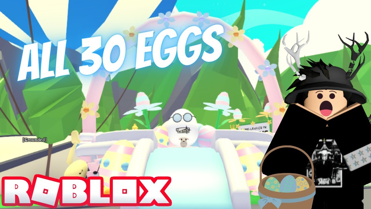 ALL 30 EASTER EGG HUNT LOCATIONS in Roblox Adopt Me's 2021 Easter ...