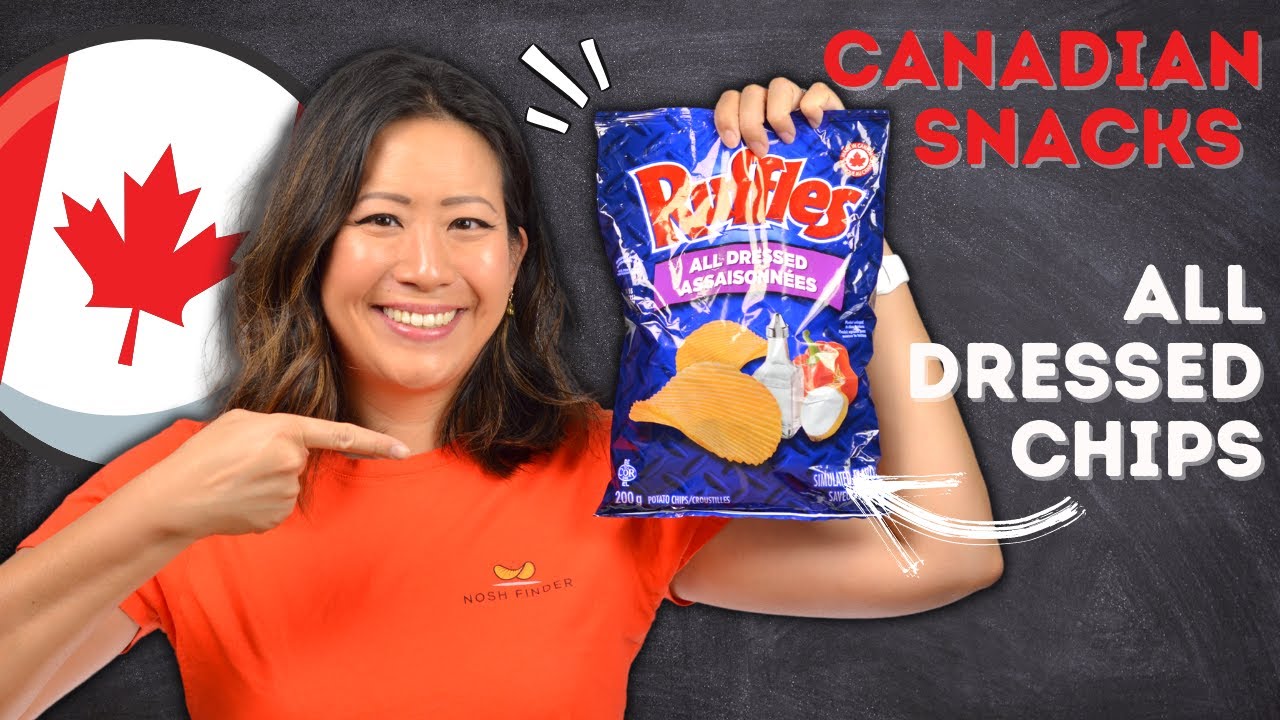 Canada SNACK Haul Review All Dressed Ruffles Potato Chips Snack ...