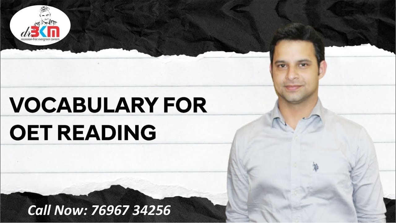 IMPORTANT VOCABULARY WORDS IN OET READING | #oetreading TIPS | OET ...