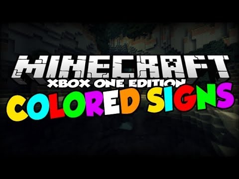 Minecraft Xbox One: SECRET COLORED TEXT ON SIGNS! (Minecraft Tutorial ...