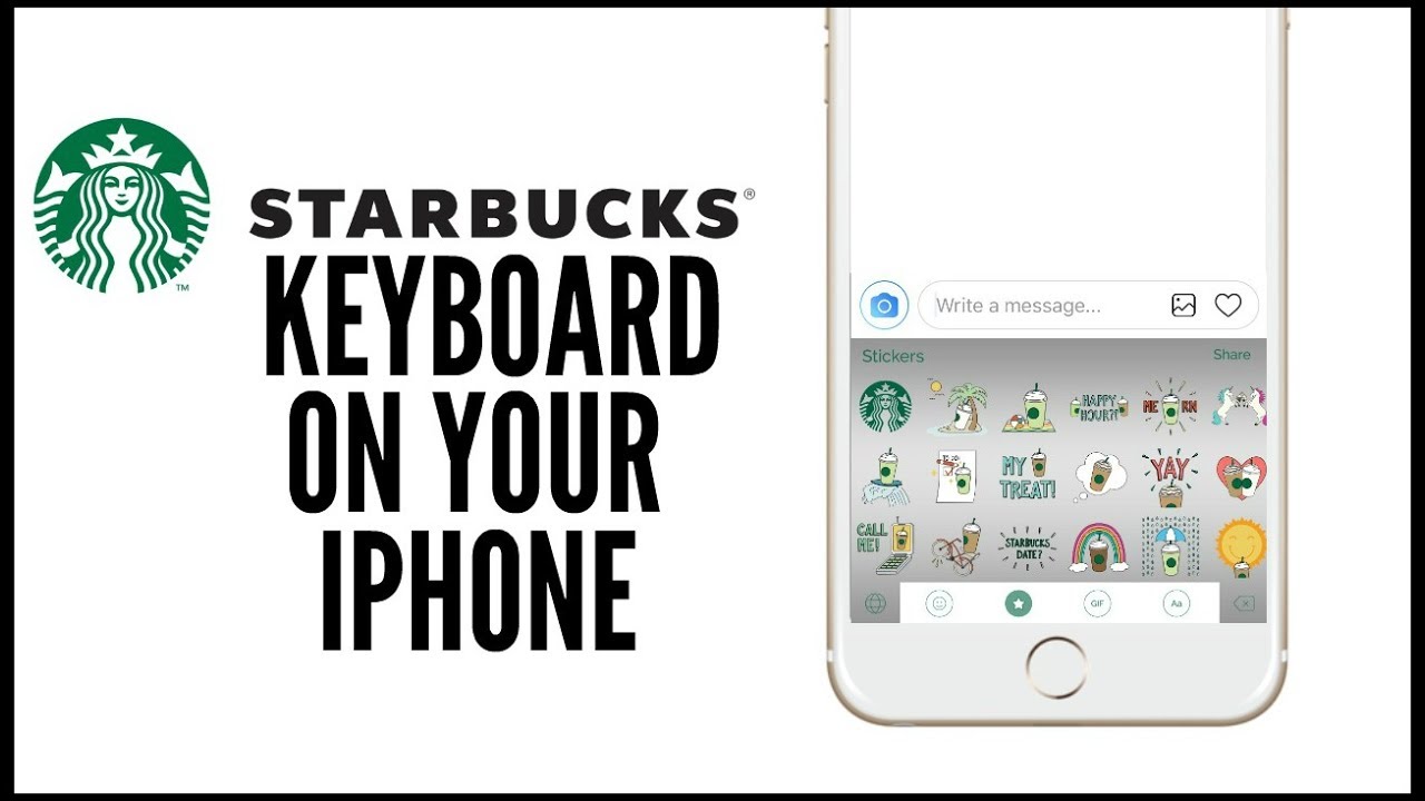 HOW TO INSTALL THE STARBUCKS KEYBOARD ON YOUR IPHONE - YouTube