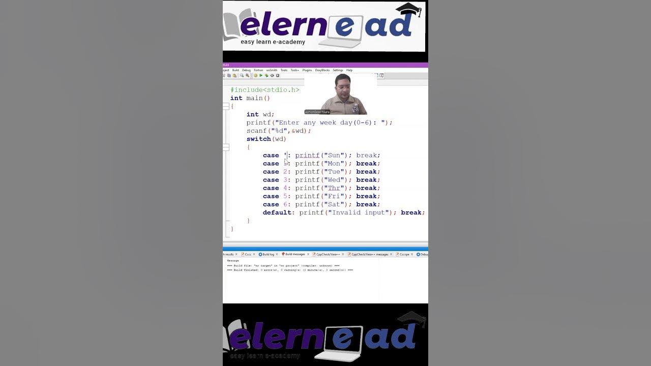Part 1 Tips On Switch Case In C Language Coding Computerlanguage Bca Programming Amu