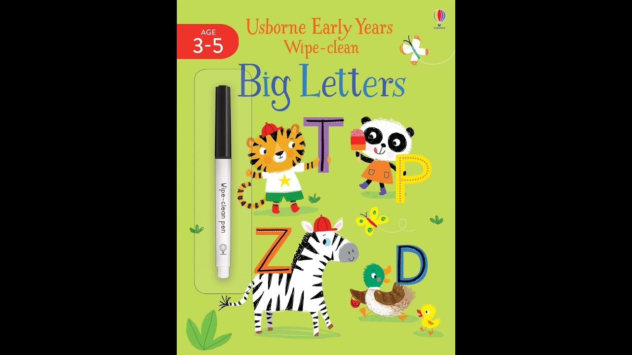Wipe clean Big Letters Usborne - YouTube