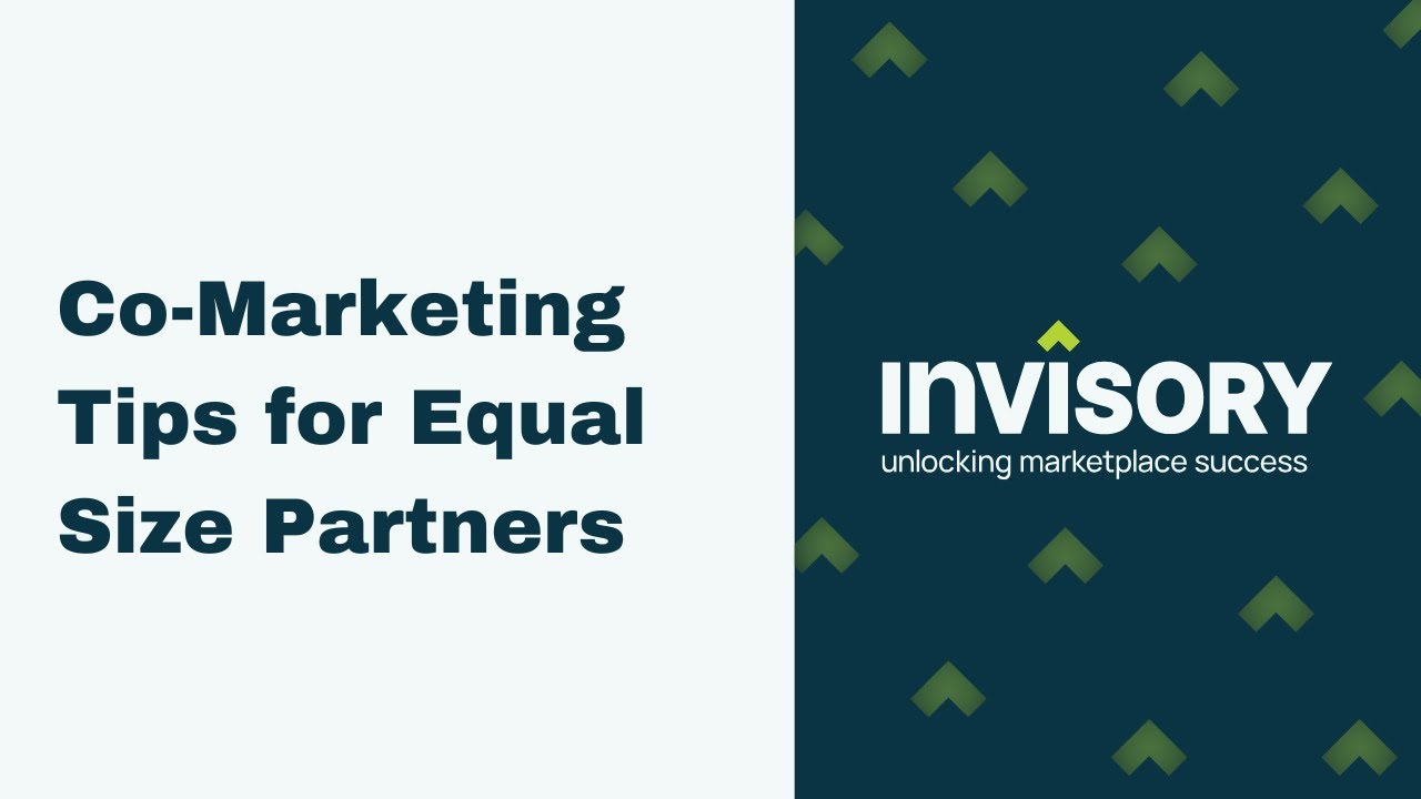 Co-Marketing Tips for Equal Size Partners - YouTube