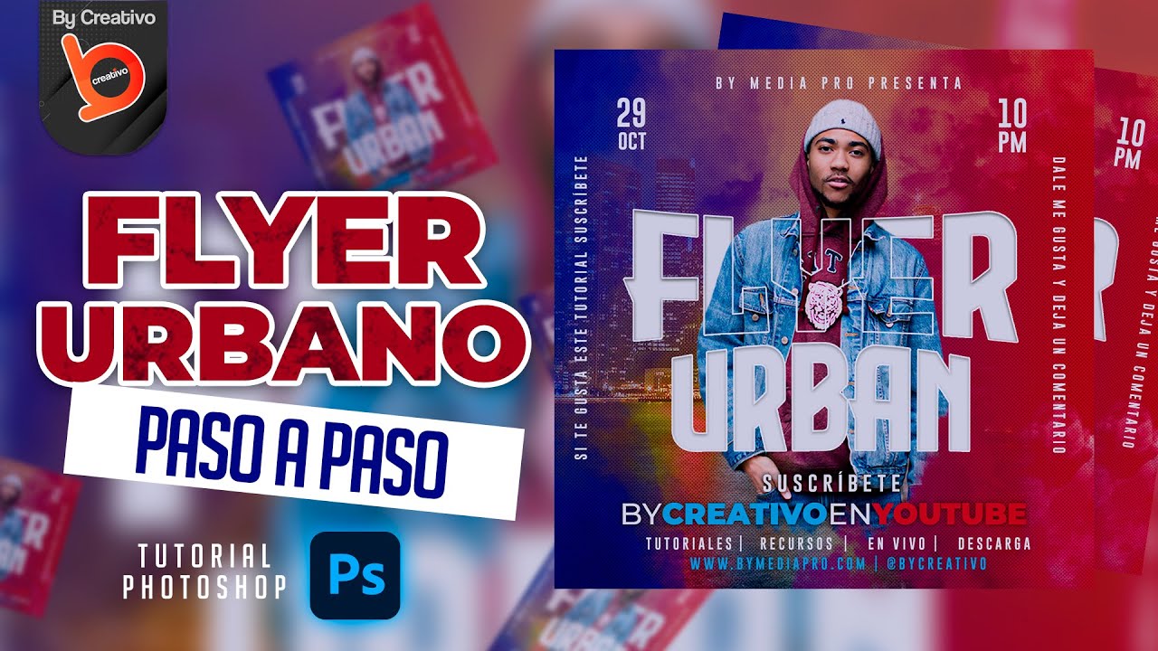 ¡Descubre Cómo Diseñar un Flyer Urbano con Estilo en Photoshop! - YouTube