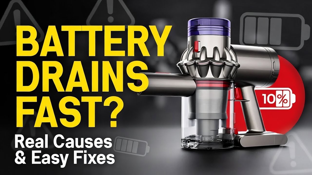 Dyson Vacuum Battery Drains Fast – Real Causes & Easy Fixes That ...