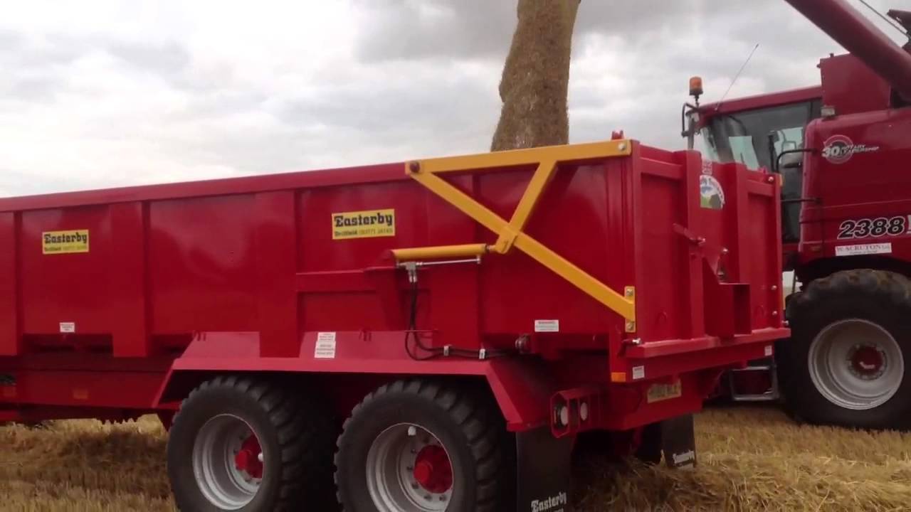 Easterby grain trailers at work - YouTube