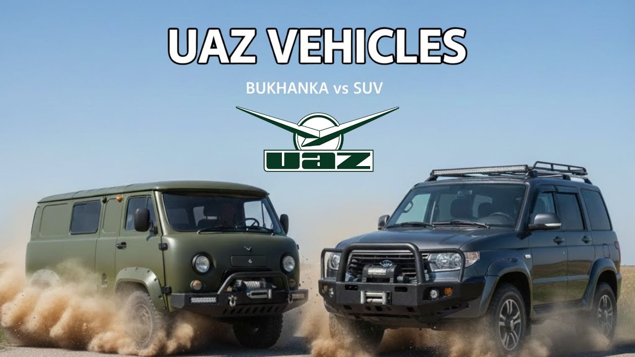 UAZ Vehicles Explained | Bukhanka Van vs UAZ 5-Seater Off-Road SUV ...