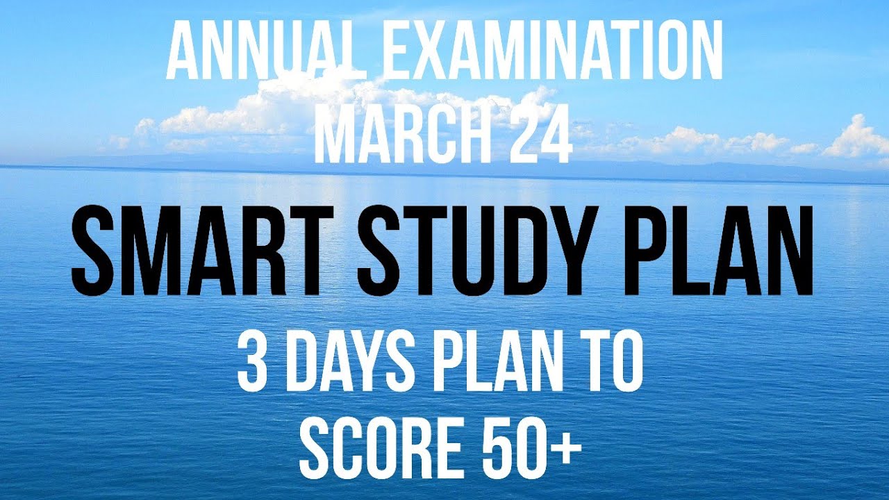 How to score 50+ marks|smart study plan| - YouTube