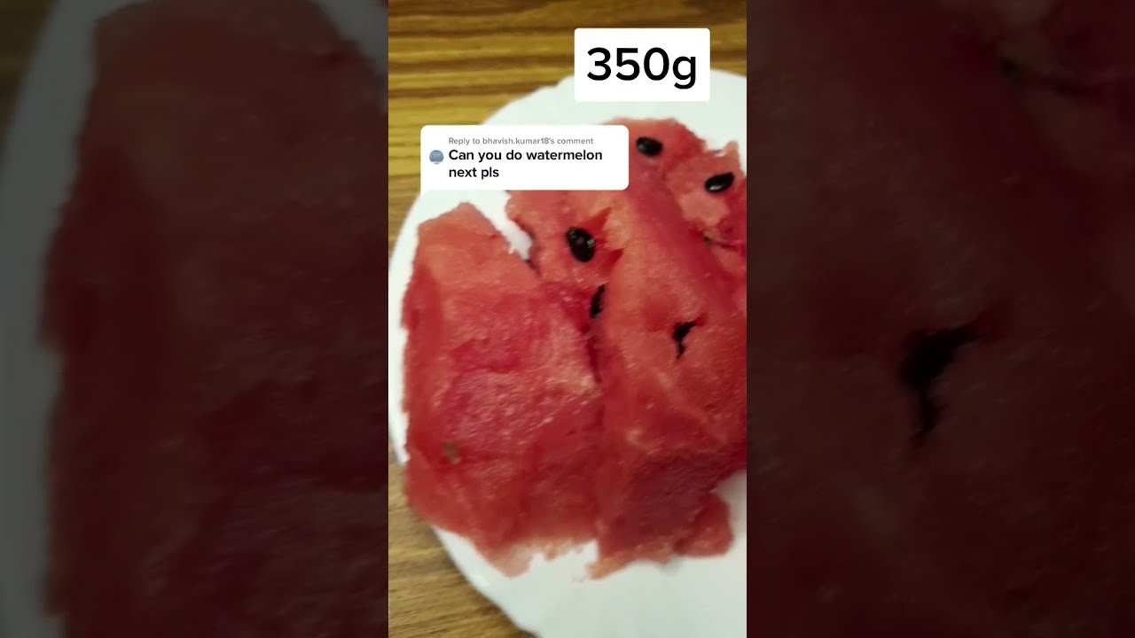 What 100 Calories of Watermelon Looks Like - YouTube