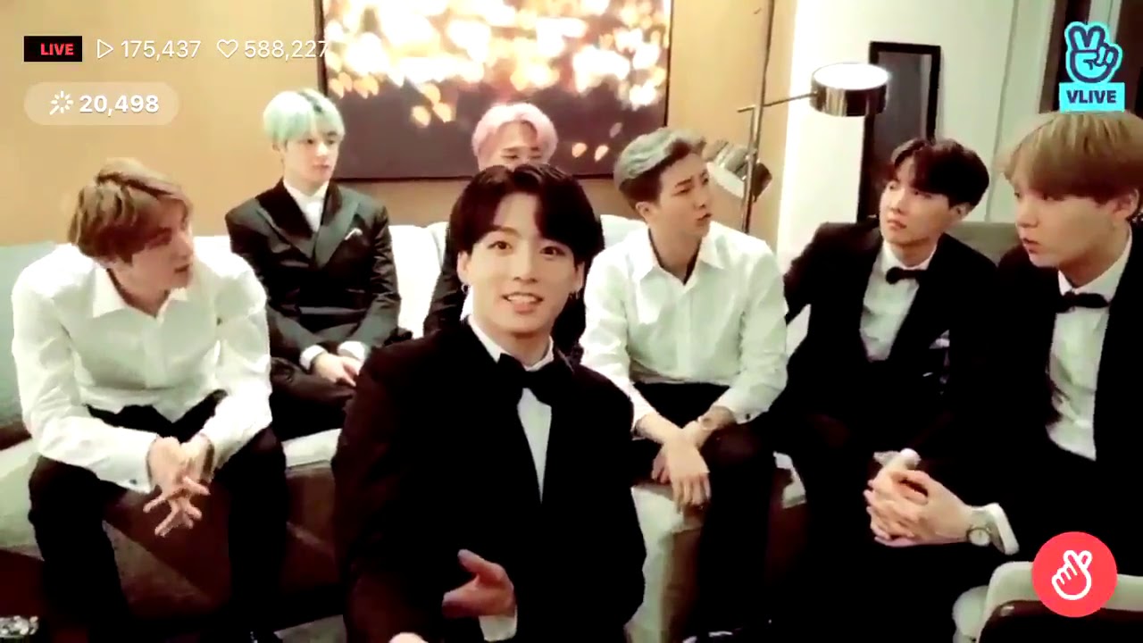 BTS Doing VLive After Grammy Award 2019 - YouTube