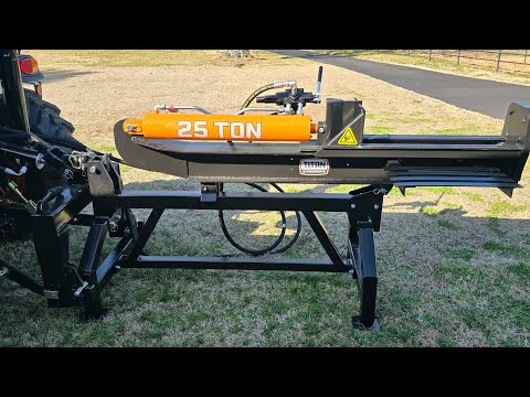 Titan 25 ton 3 point log splitter review. - YouTube