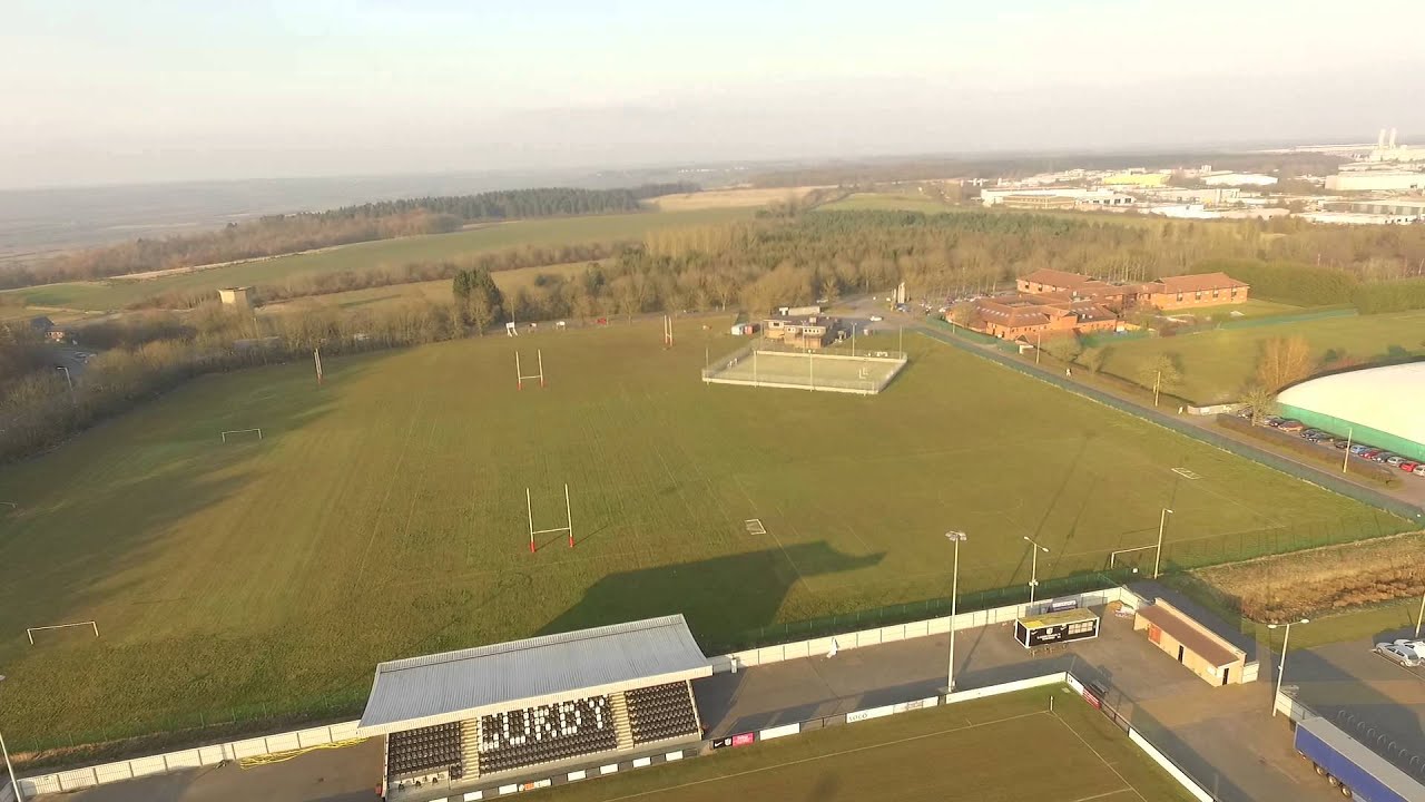 Two drones over Rockingham triangle Corby. - YouTube