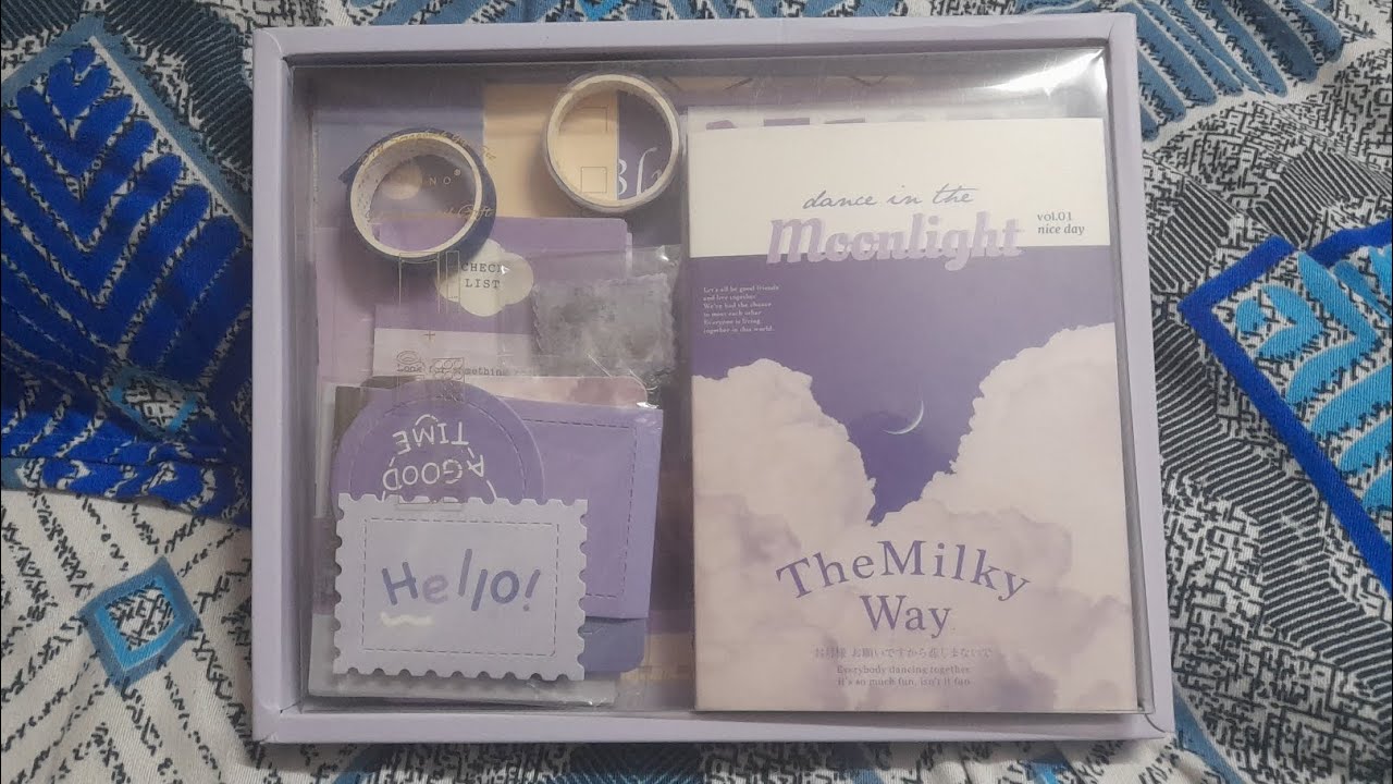 JOURNAL KIT FROM MEESHO | UNBOXING | AESTHETIC PURPLE VINTAGE JOURNAL ...