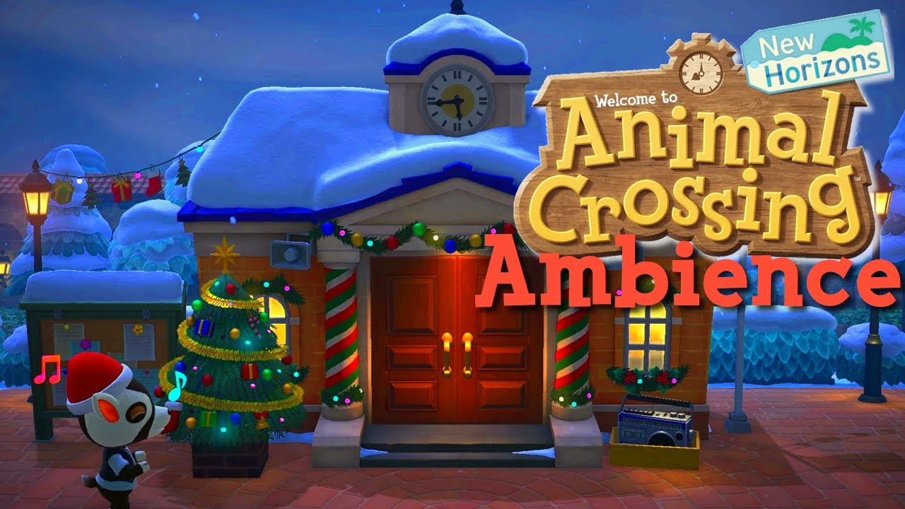 Animal Crossing | Relaxing Christmas and Winter Ambience + Music - YouTube