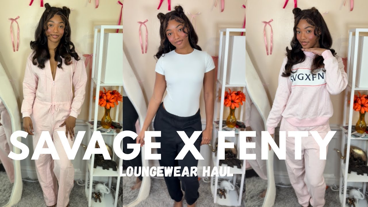 Savage X Fenty Spring Lounge Wear Haul | Tall Girl Friendly Sets - YouTube