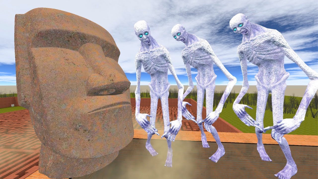 SCP-096 WAS ON THE ISLAND WITH THE MOAI in MAZE - YouTube