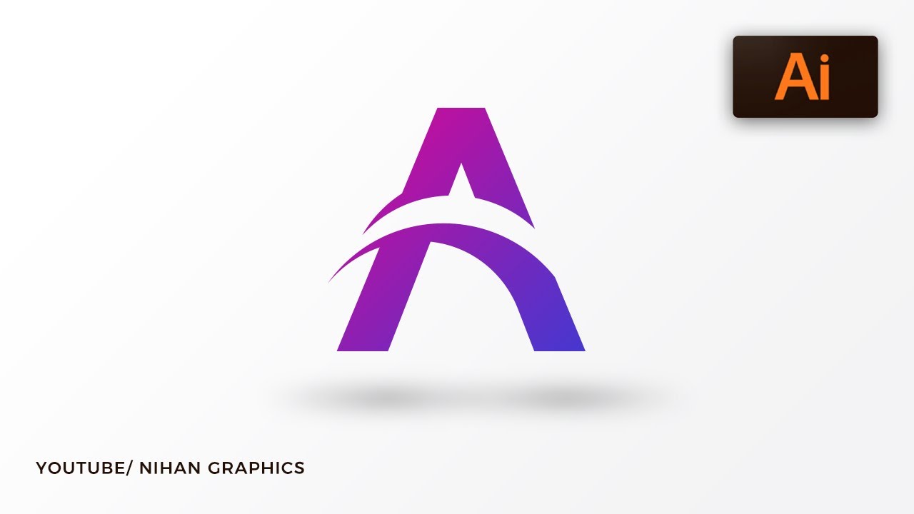 A Letter Logo Illustrator | Illustrator tutorials | Best Logo Design ...