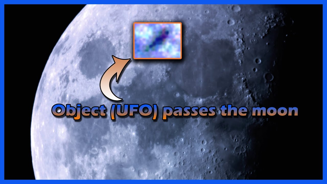 Object (UFO) Passes Moon - Notice The Speed Blur - YouTube