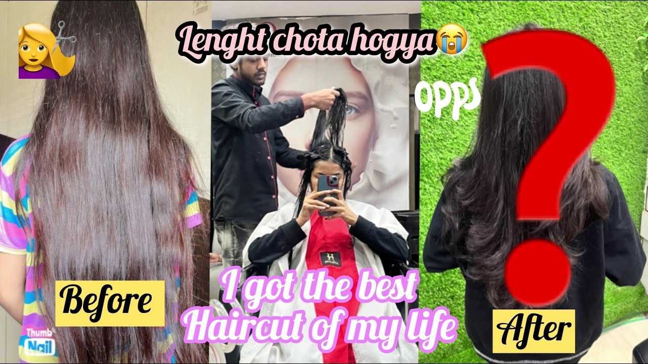 Hair Cut Vlog ️|| I got the *best haircut* of my life💇‍♀️😍|| Hair ...