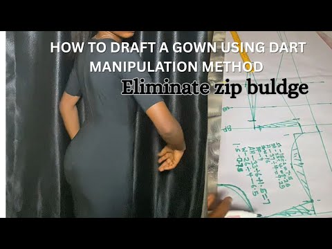 How to draft a gown using dart manipulation method beginner friendly ...