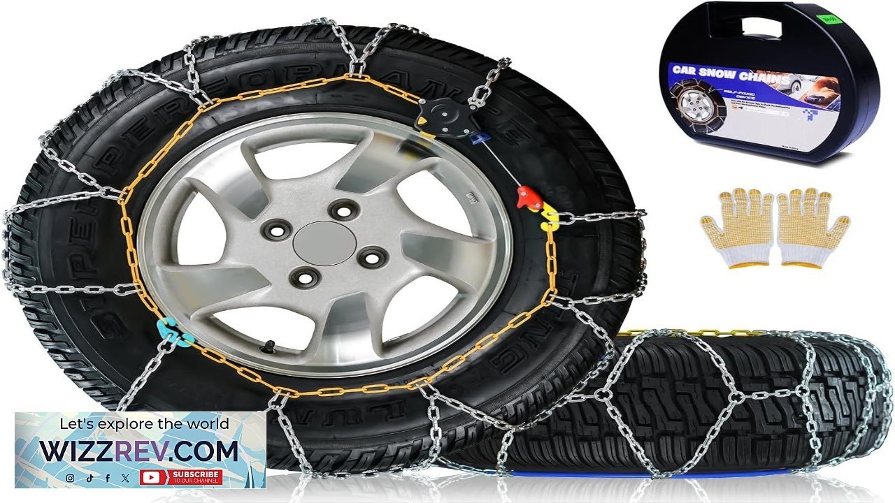 Snow-Chains Auto Fixing 1 Min Quick Fit Easy Installation Tire-Chains ...