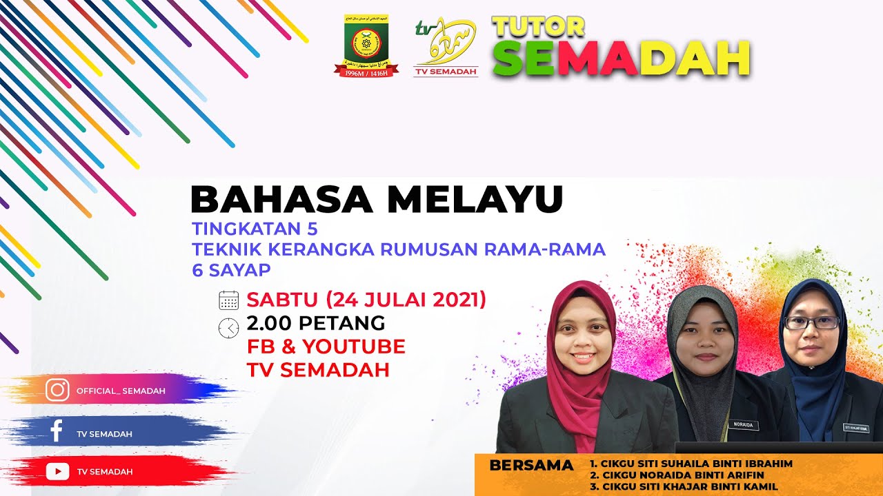 Tutor Semadah Bahasa Melayu SPM (TEKNIK KERANGKA RUMUSAN RAMA-RAMA 6 ...