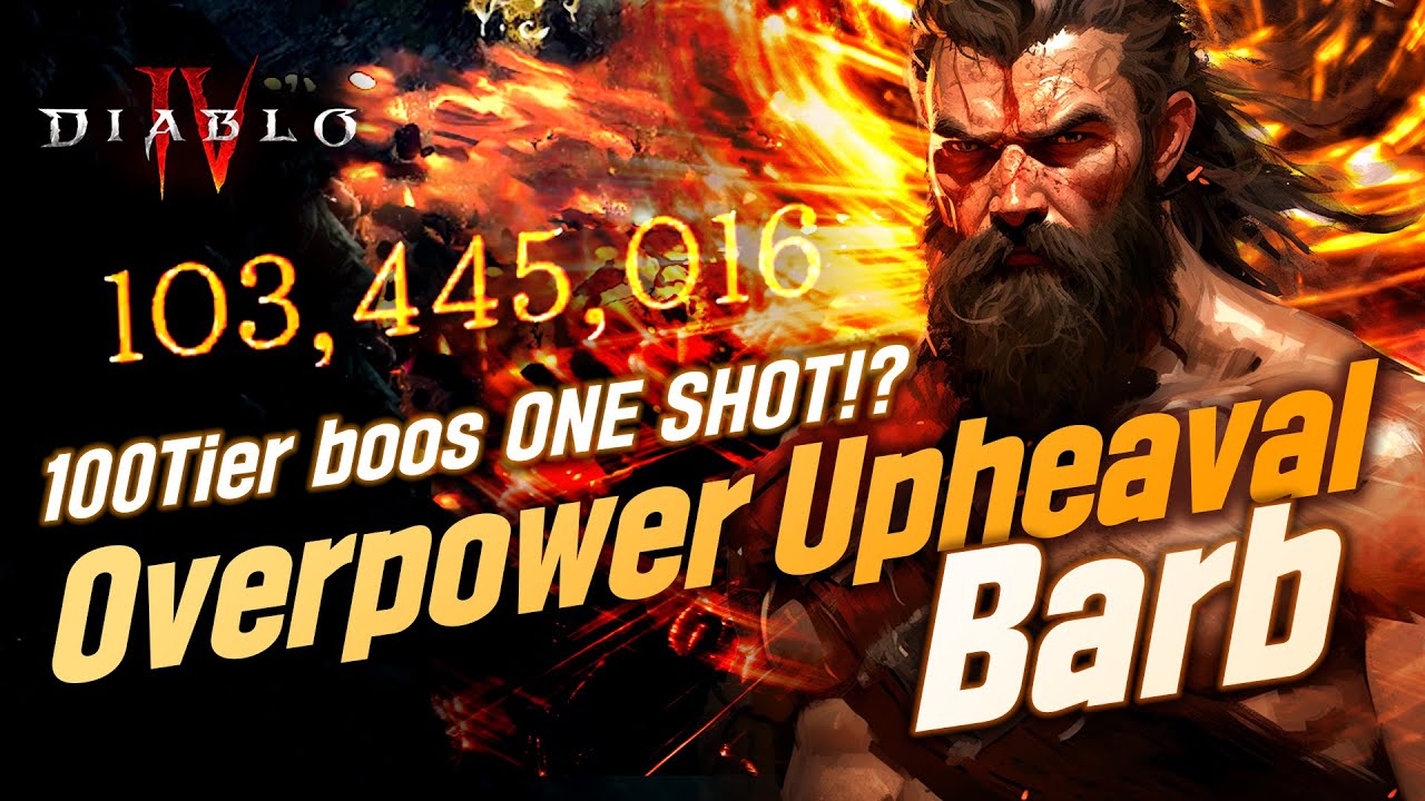 100M damage, Tier 100 boss ONE SHOT. Infinite Overpower Upheaval Barb ...