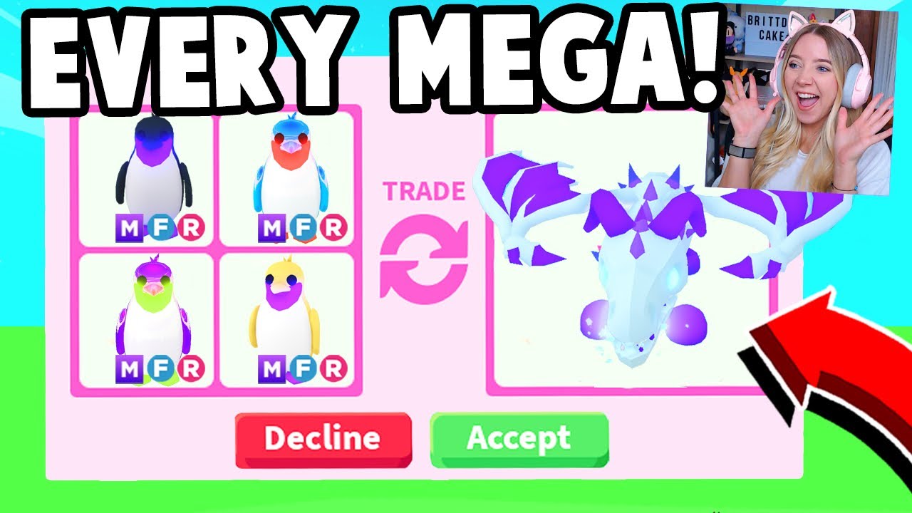 Trading EVERY MEGA KING PENGUIN in Adopt Me! - YouTube