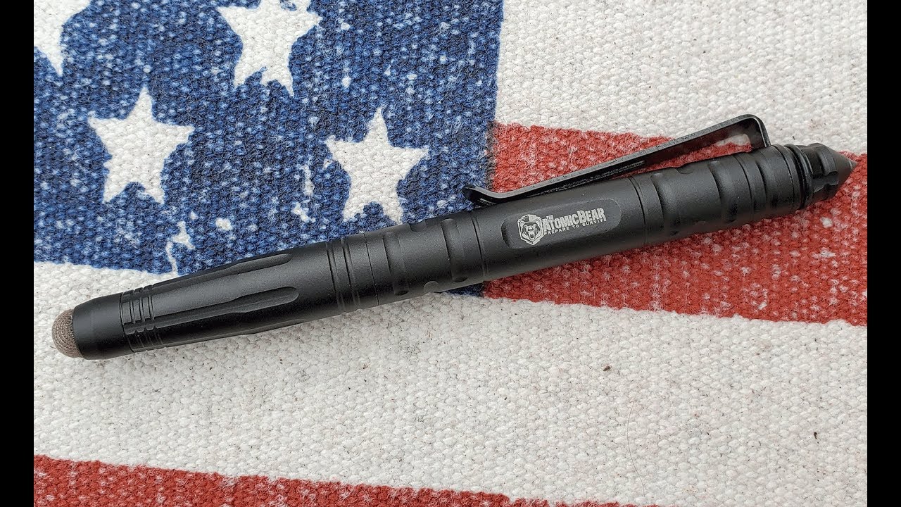 The Atomic Bear- Defender Tactical Pen Review - YouTube