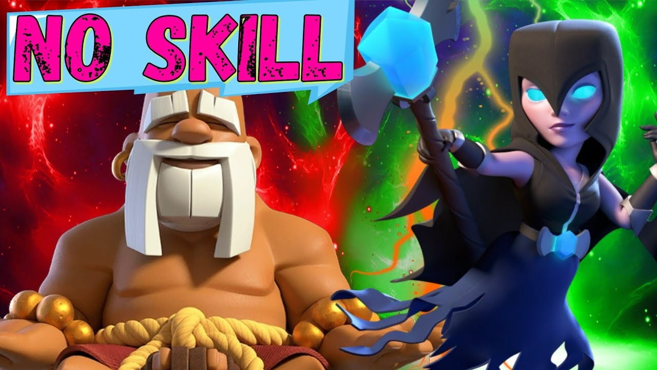 PLAYING WITH OP NO SKILL DECK CLASH ROYALE 💀 - YouTube