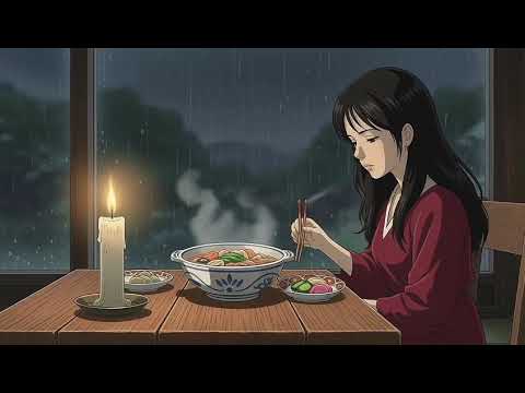 Lonely Girl Cooking in Rain 🌧️ | Ghibli Style Cozy Anime ASMR | Peaceful Vibes