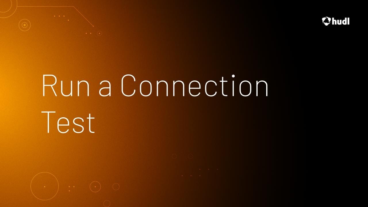 Run a Connection Test - YouTube