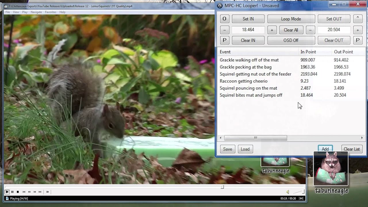 Zach Glenwright's MPC-HC Looper - Media Player Classic Home Cinema A/B ...