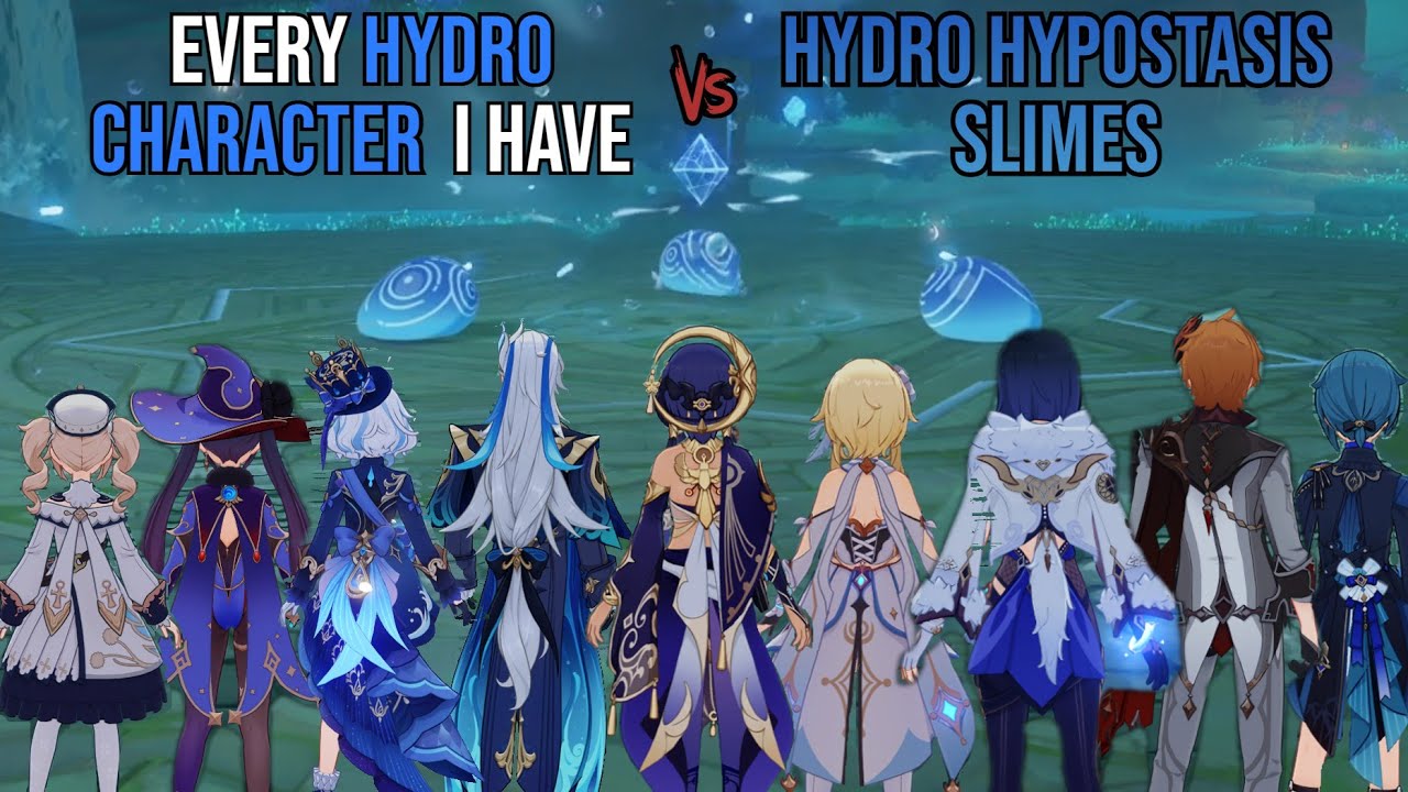 Every Hydro Character I Have before Natlan vs The Hydro Hypostasis ...
