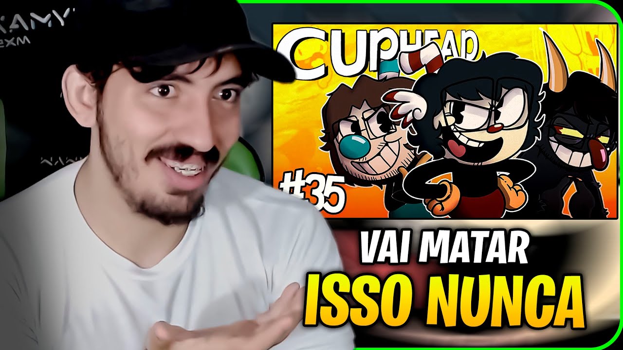 a nova maior série do canal - Cuphead #35 - CARTEIRO, GEMAPLYS E SAIKO | Leozin React - YouTube