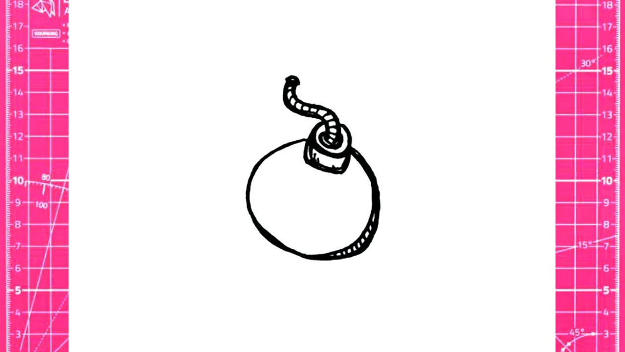 how to draw bomb - YouTube
