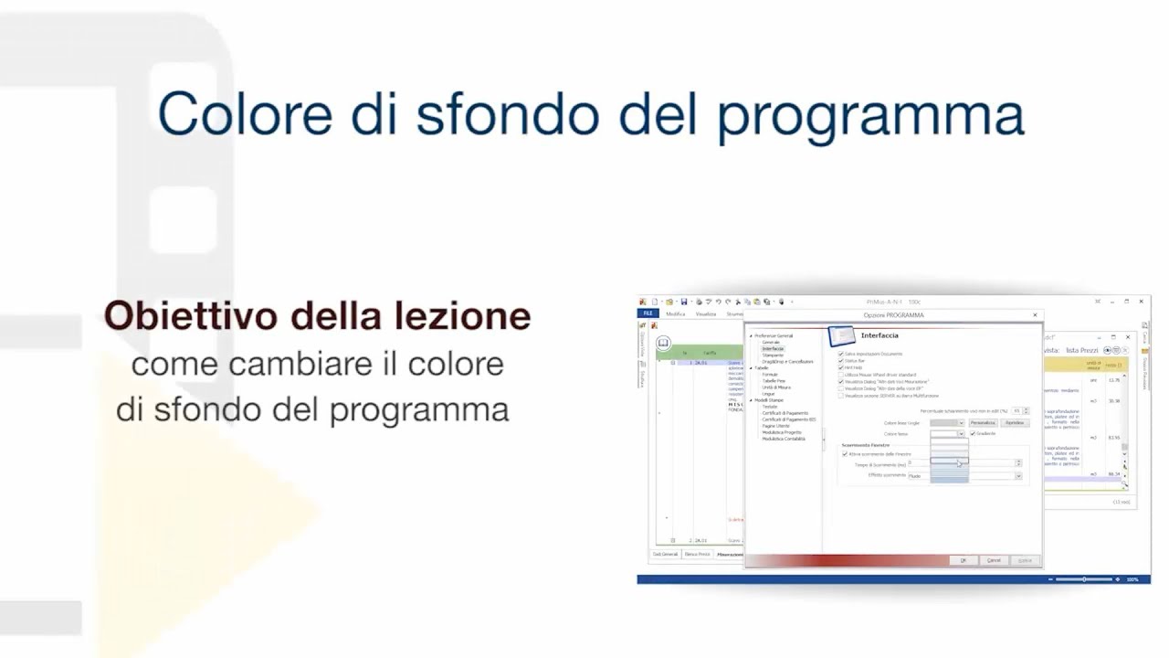 Tutorial PriMus – Colore di sfondo del programma - ACCA Software - YouTube