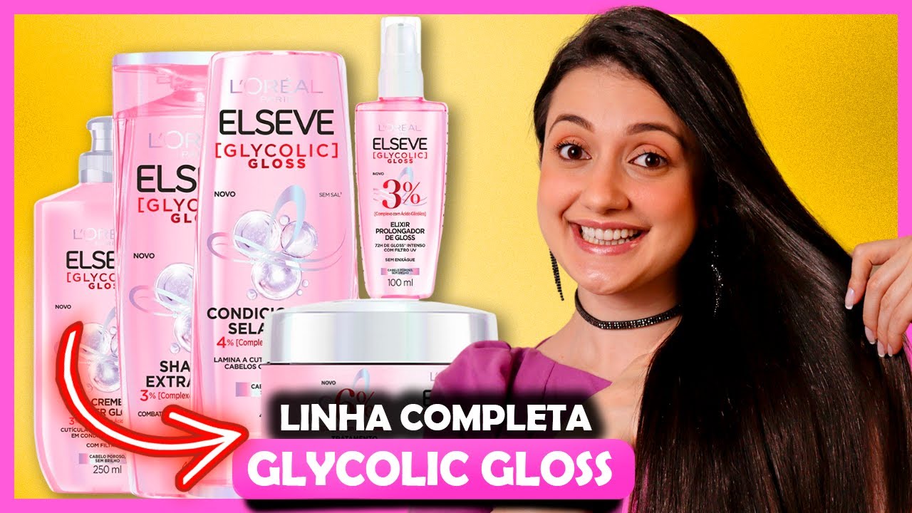 Lançamento DO ANO com PREÇO JUSTO! Resenha ELSEVE GLYCOLIC GLOSS ...