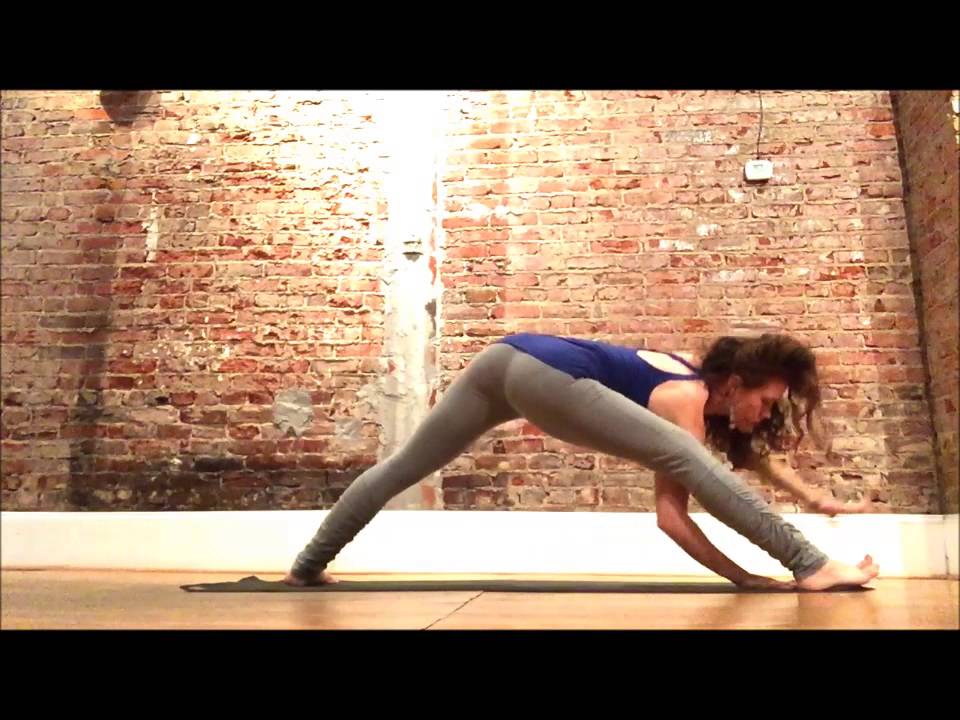Vinyasa Transition from Downward Facing Dog to the Splits - YouTube