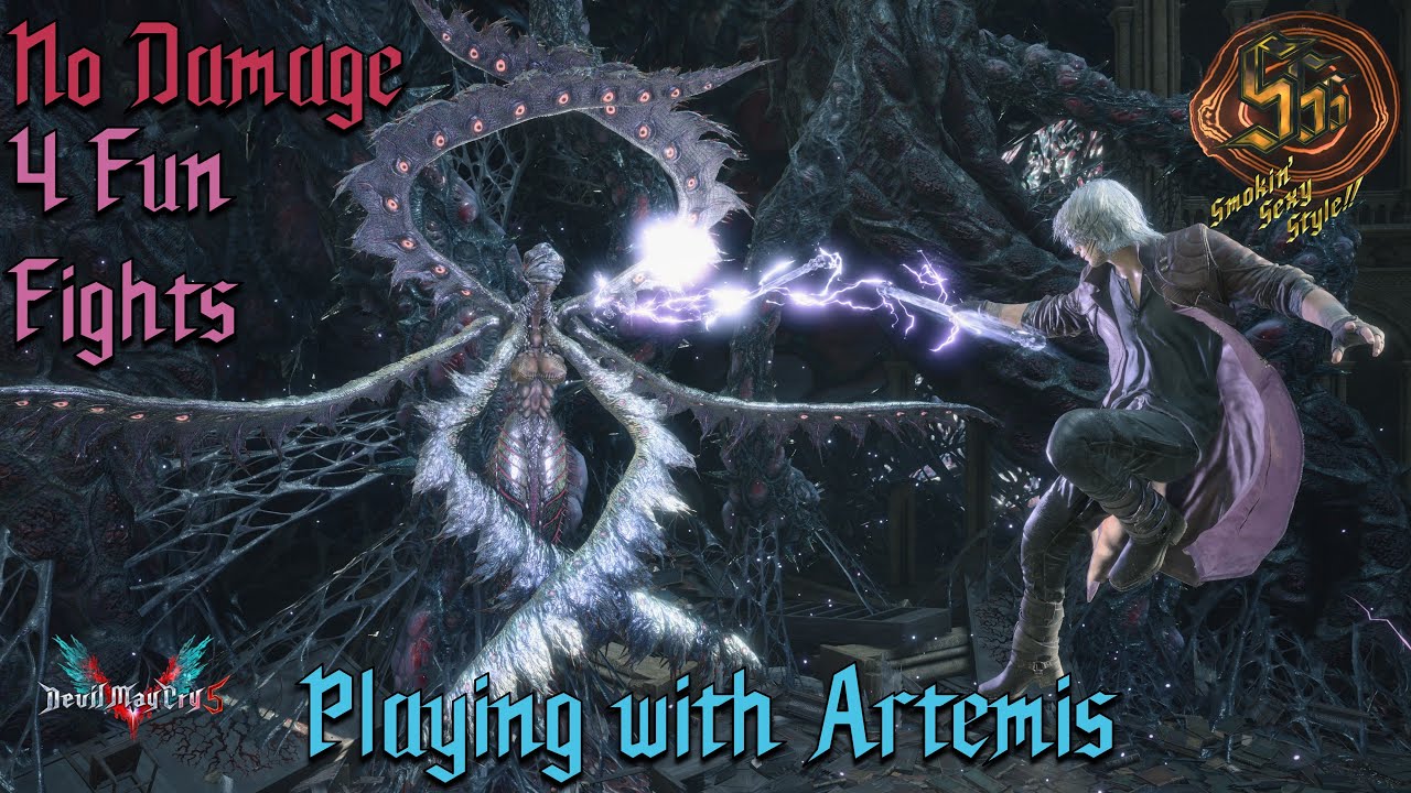 Devil May Cry 5 - Dante Playing With Artemis! 4 Freestyle Fights (4K ...