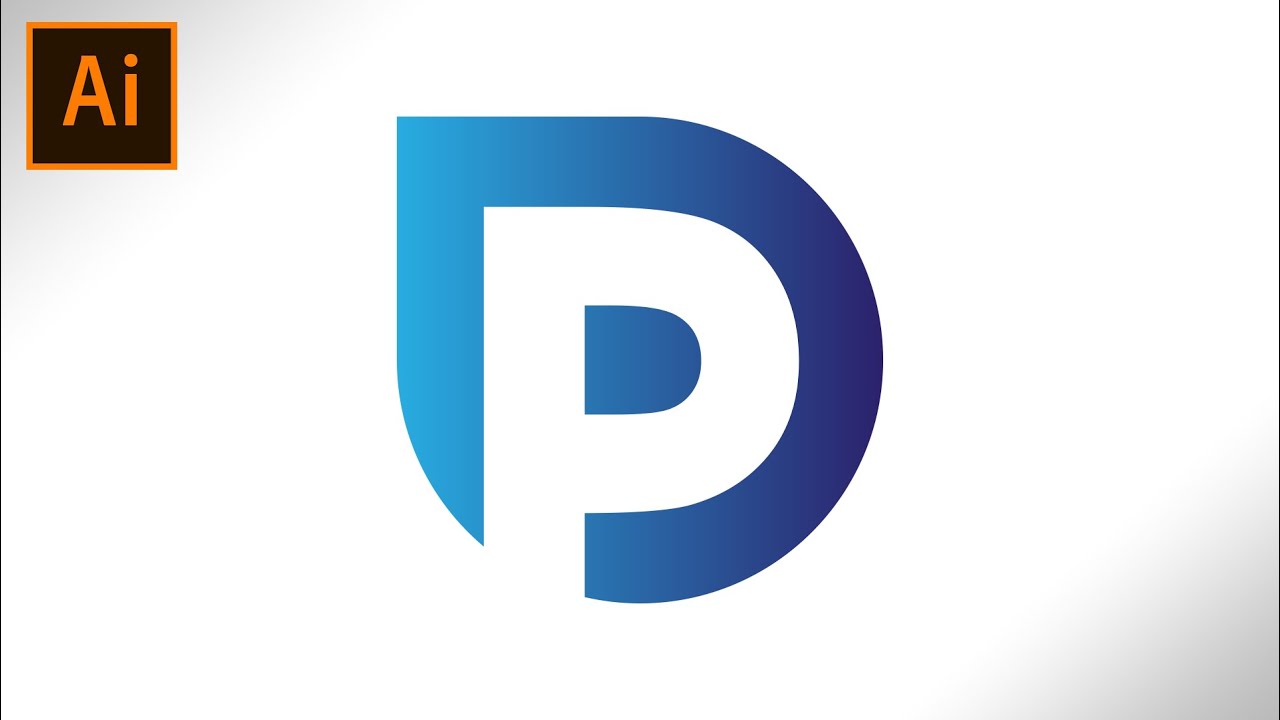 Letter P Logo design in illustrator | Adobe illustrator Logo Design ...