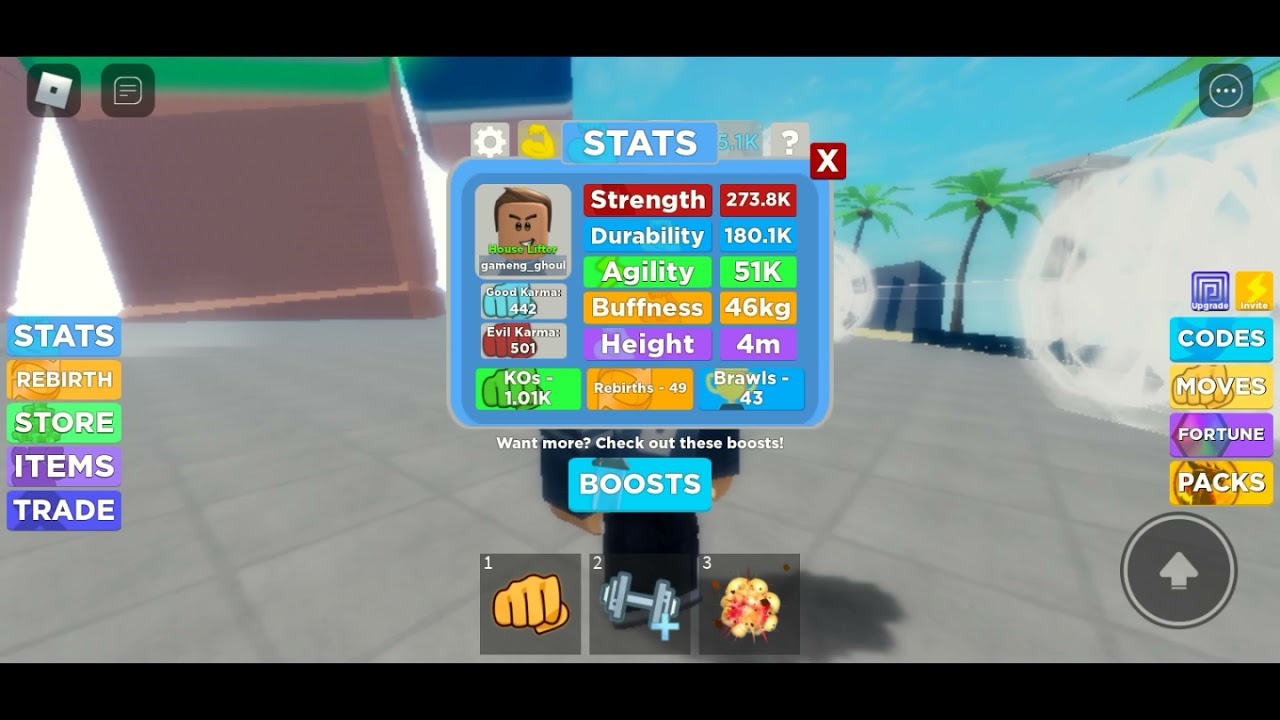 Roblox Muscle legends I Hit 50 Rebirth Wow im so Good😜😜 - YouTube