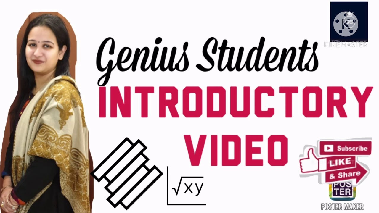 Introductory video|First video|Genius students - YouTube
