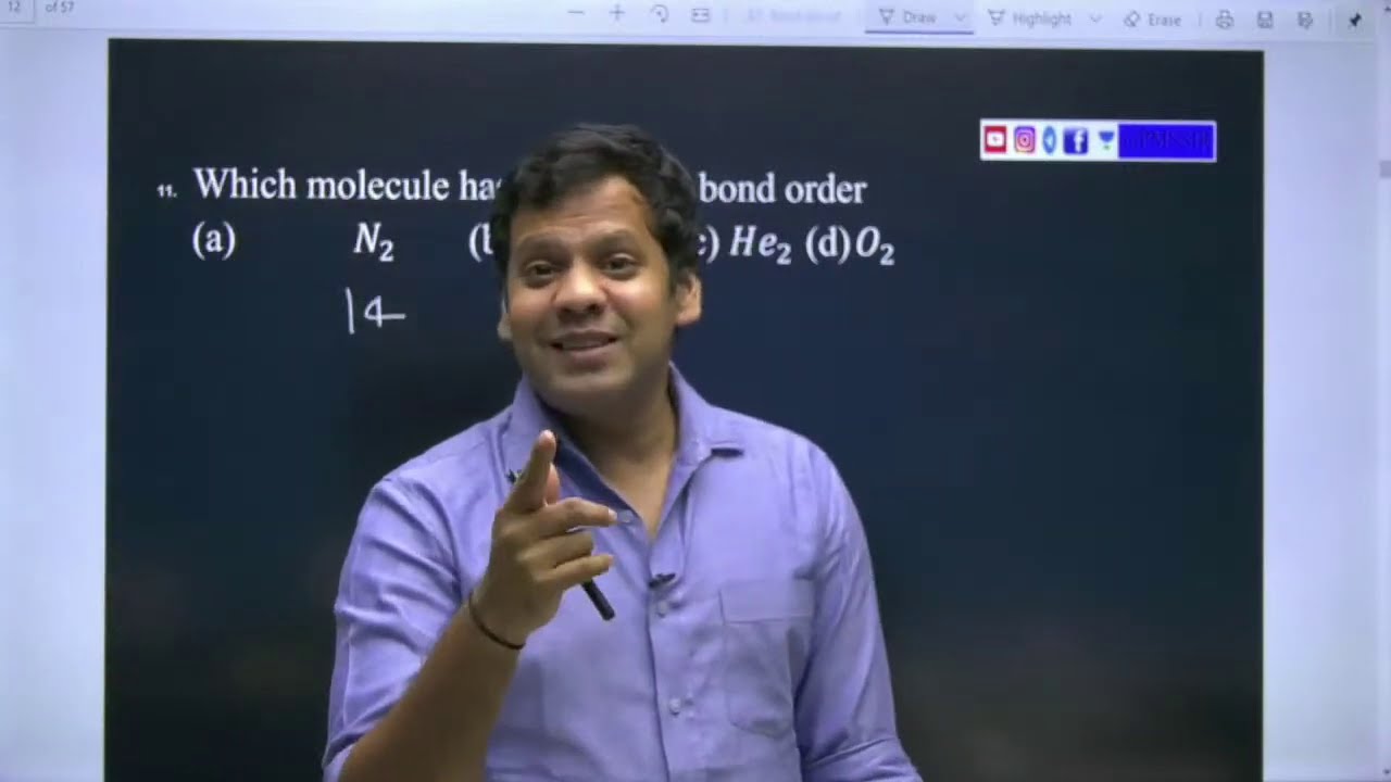 #LIVE #PMS Molecular orbital theory | Level-0 | JEE/NEET | PMS sir ...