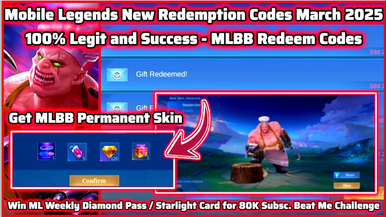 No limit Mobile Legends Redeem codes March 30, 2025 - Beat Me Challenge ...