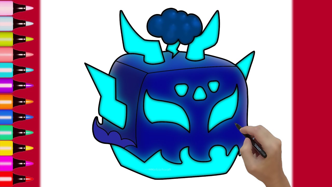 How To Draw Rumble Fruit Blox Fruit Roblox - YouTube