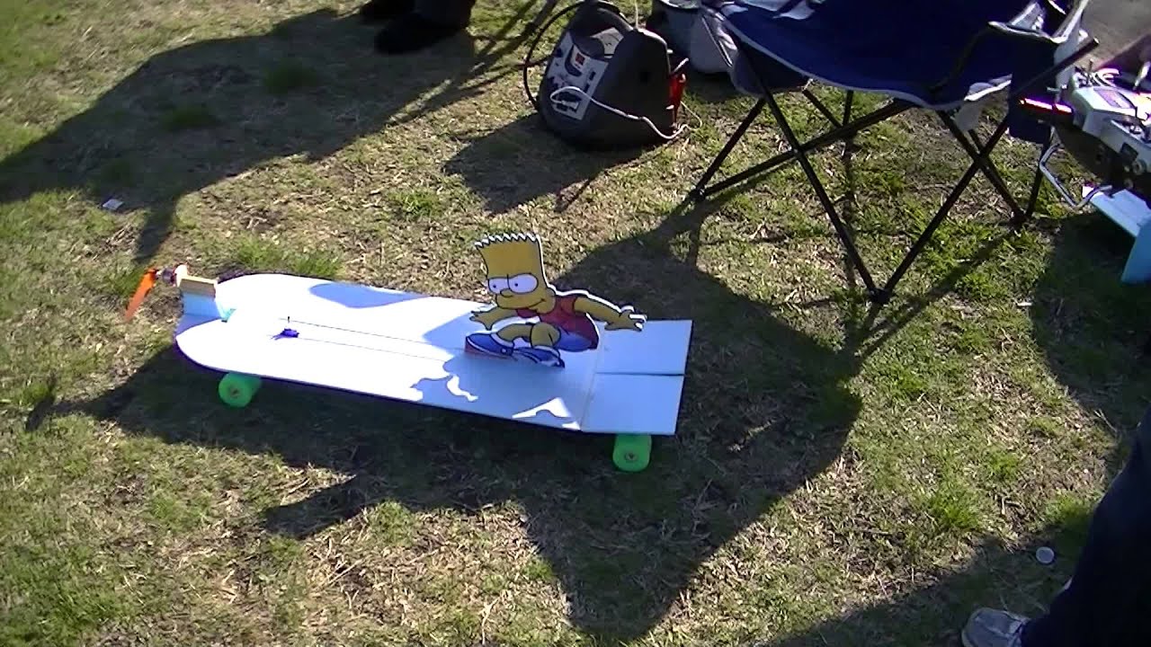 Bart Simpson RC Flying Skateboard - YouTube