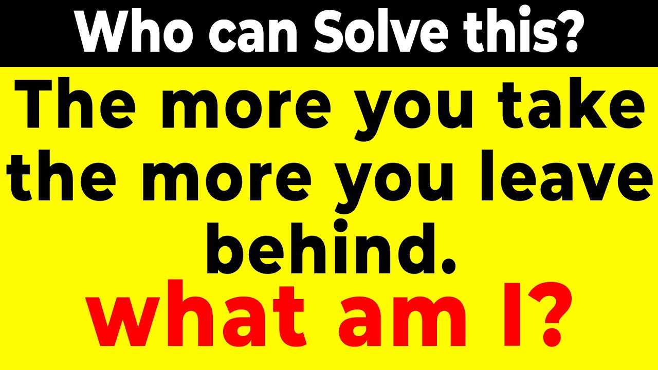Unleash Your Brainpower: 15 Tricky Riddles for a Mind Challenge - YouTube