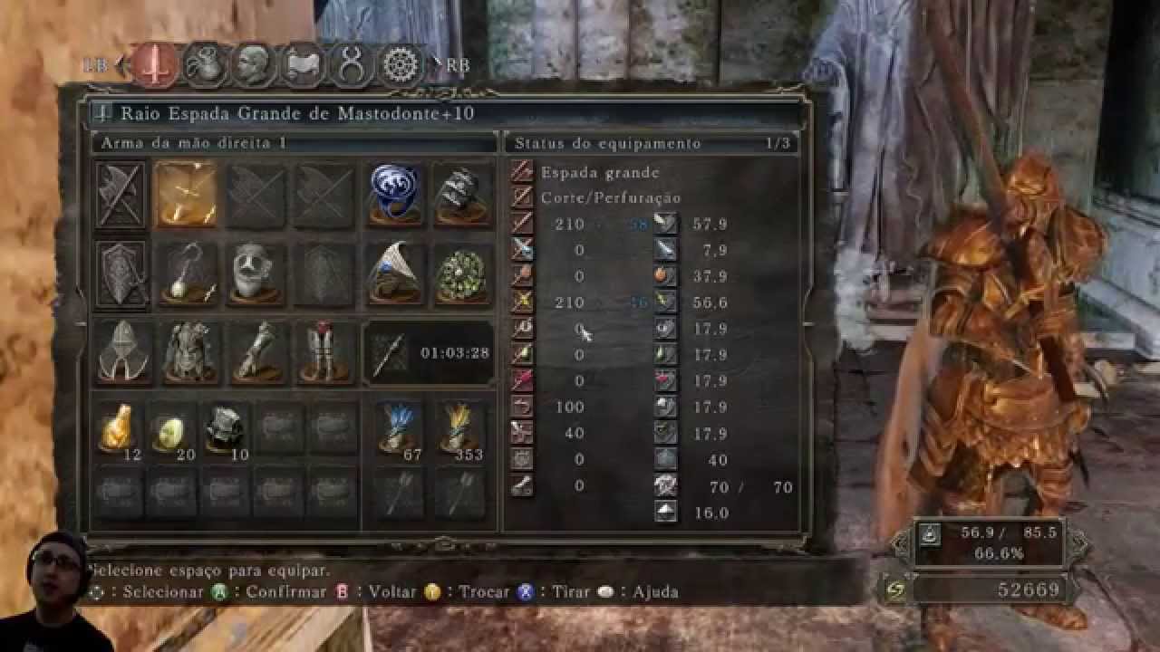 Dark Souls 2 - PVP Ao Vivo - Lightning Mastodon Greatsword +10 [Gato ...